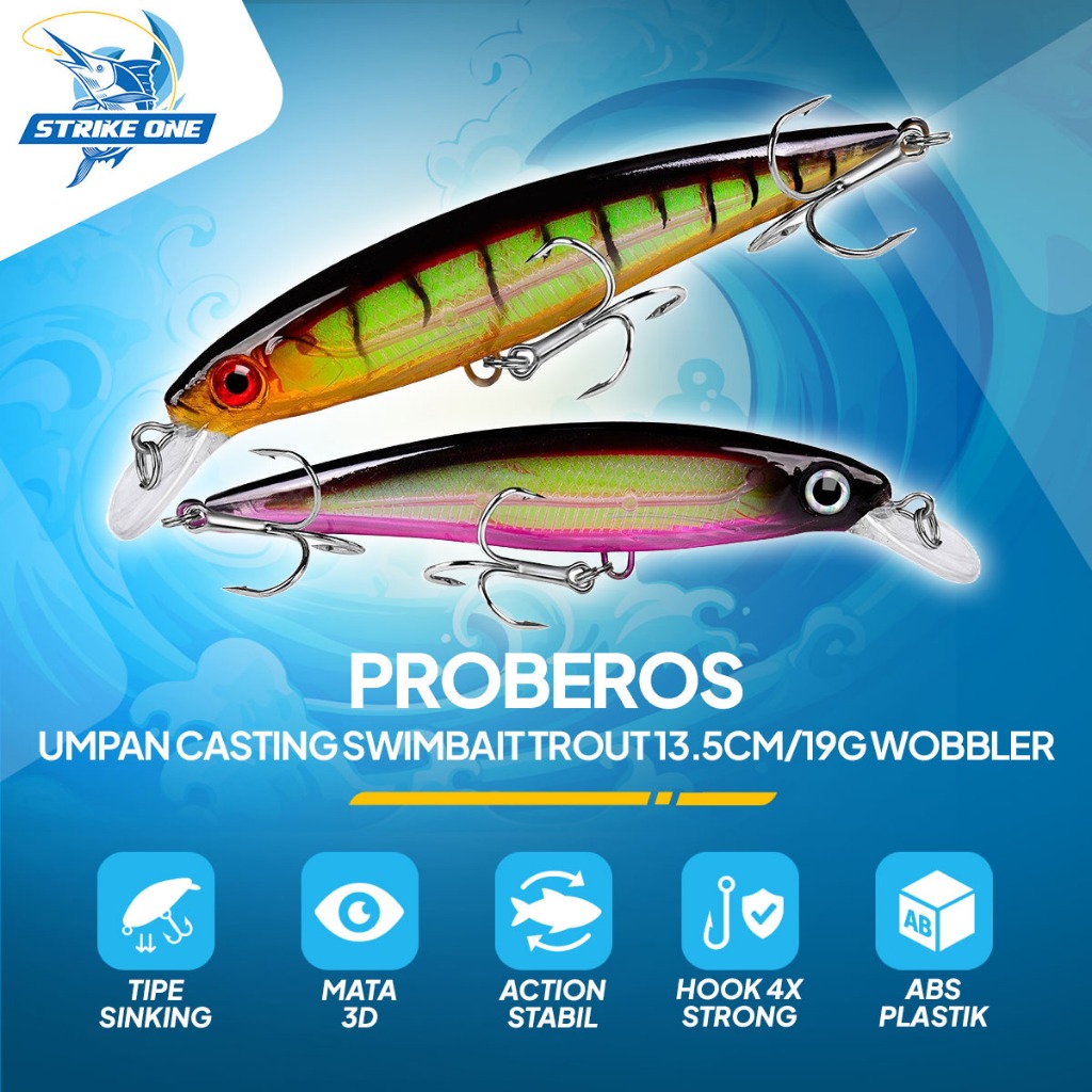 Jual Proberos Lure Minnow Floating Umpan Casting Dw1199 Shopee