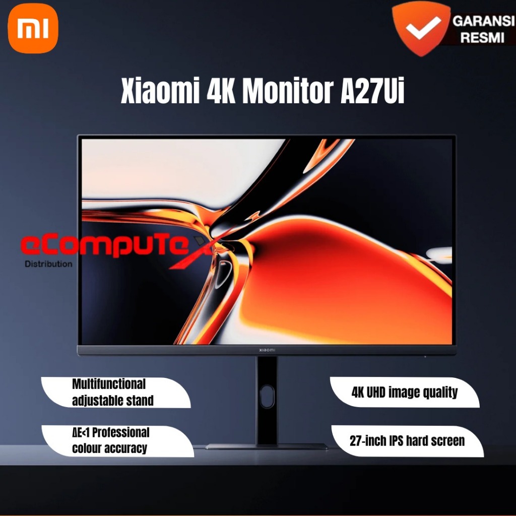 Jual MONITOR XIAOMI 4K A27UI 27" INCH IPS HARD SCREEN MULTIFUNCTIONAL STAND ORIGINAL - RESMI ...