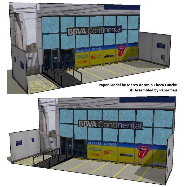 Jual DIY Papercraft Diorama Banco Continental Kerajinan Kertas | Shopee ...