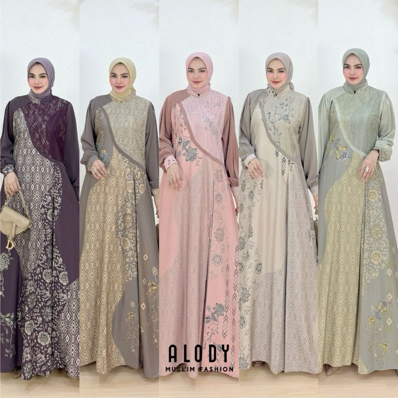 Jual COD Zira dress vol 11 by Alody gamis terbaru gamis premium gamis pesta mewah elegan gamis ...
