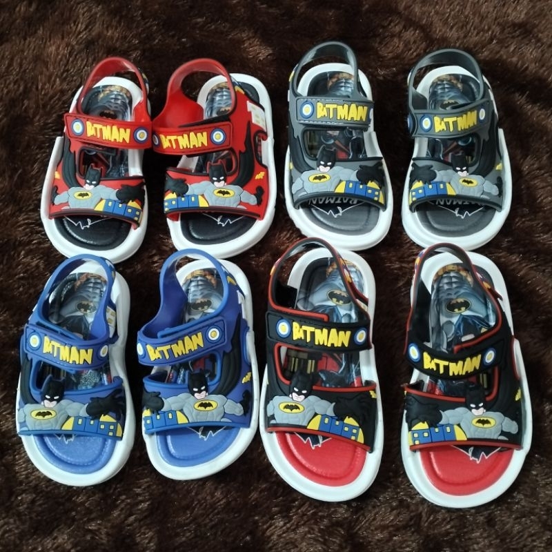 Jual Sandal Let BATMAN anak / sandal anak laki-laki / Sandal anak keren ...