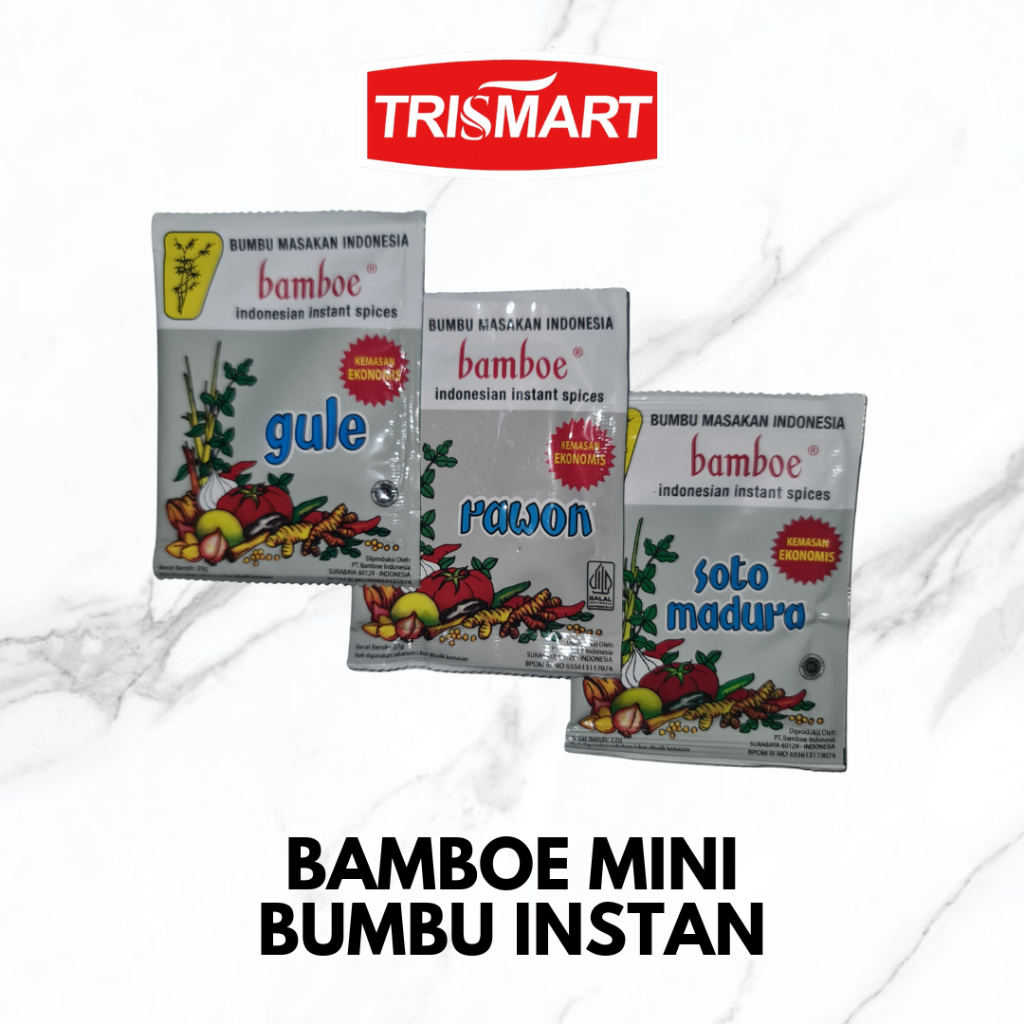 Jual BAMBOE MINI INSTAN MIX | GULE RAWON SOTO MADURA | Shopee Indonesia