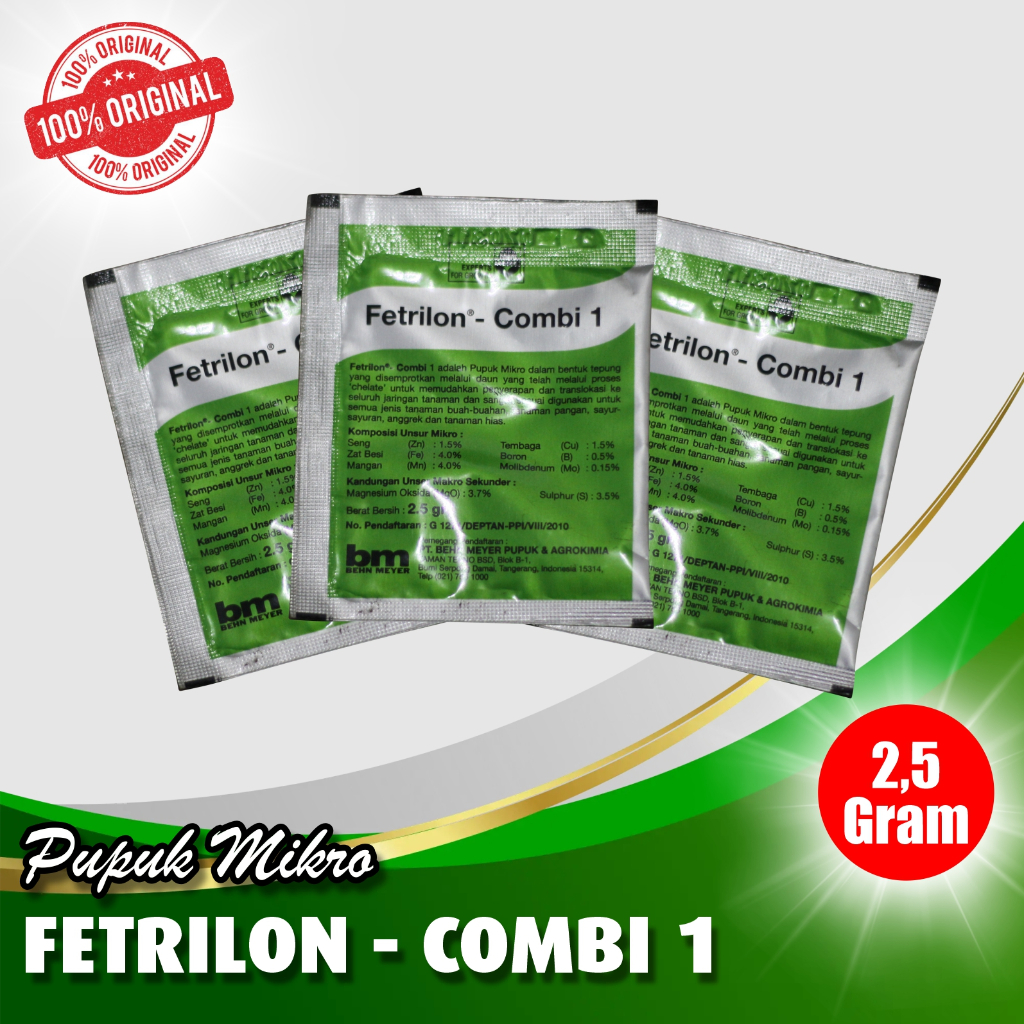 Jual FETRILON COMBI / 2,5 Gram / Pupuk Mikro Tanaman / Behn Meyer ...