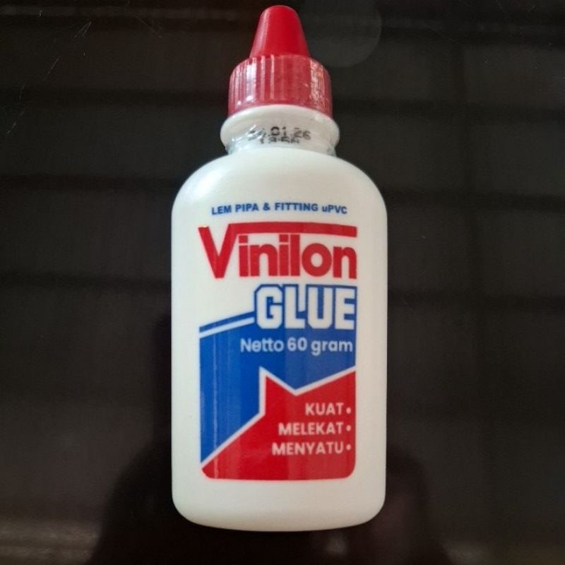 Jual LEM PIPA DAN FITTING UPVC VINILON GLUE UKURAN 60 GRAM KUAT DAN ...