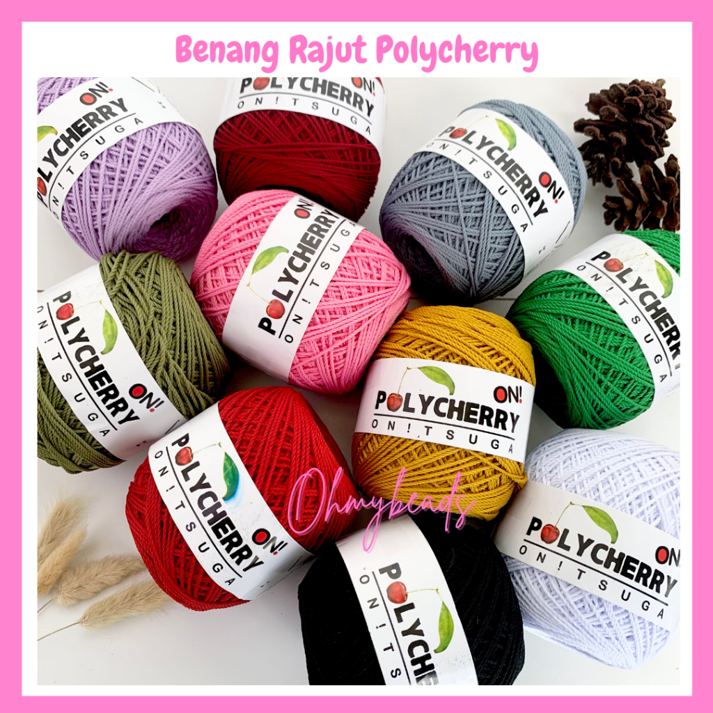 Jual Benang Rajut Polycherry Onitsuga / Onitsuga Polycherry Semua Warna ...