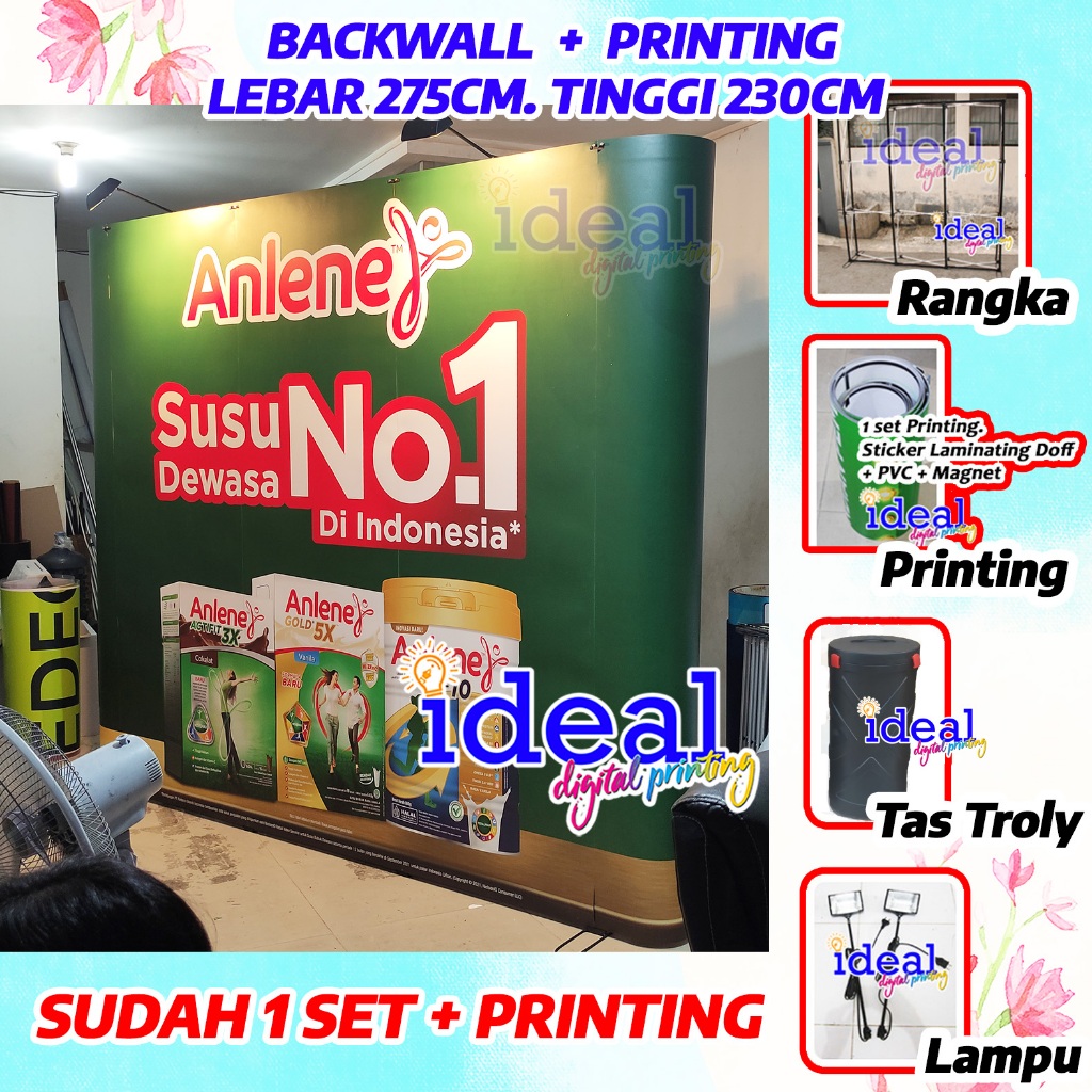 Jual Backwall Backdrop Modul 3x3 Lebar 275 cm. Tinggi 230 cm ...