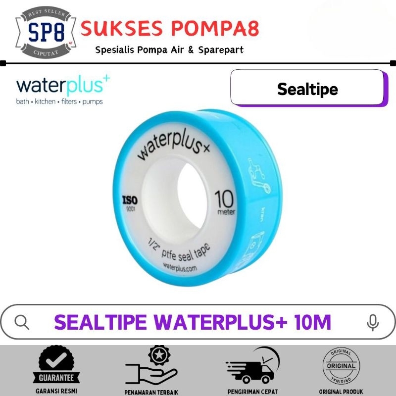 Jual Sealtipe Waterplus+ / Seal Tape Kran 10M | Shopee Indonesia