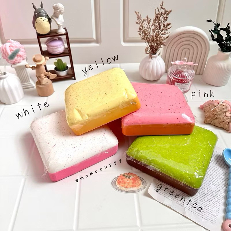 Jual Squishy Jumbo Mousse Cotton Toast Super Soft Sticky Slow Rising ...