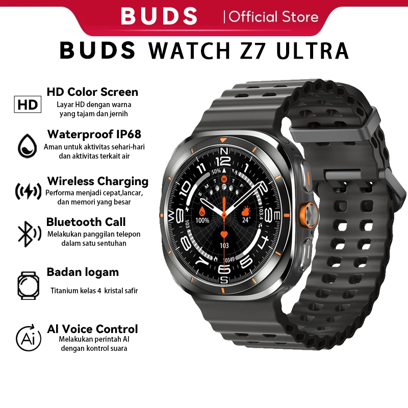 Jual BUDS Z7 Ultra Outdoor Smartwatch |Ultra-large screen|Compass|IP68 ...