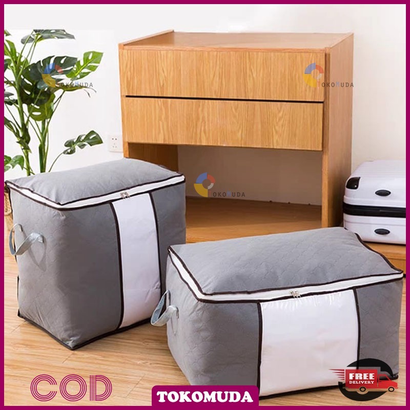 Jual Kotak Penyimpanan Baju Kain Non-Woven - Storage Box Lipat ...