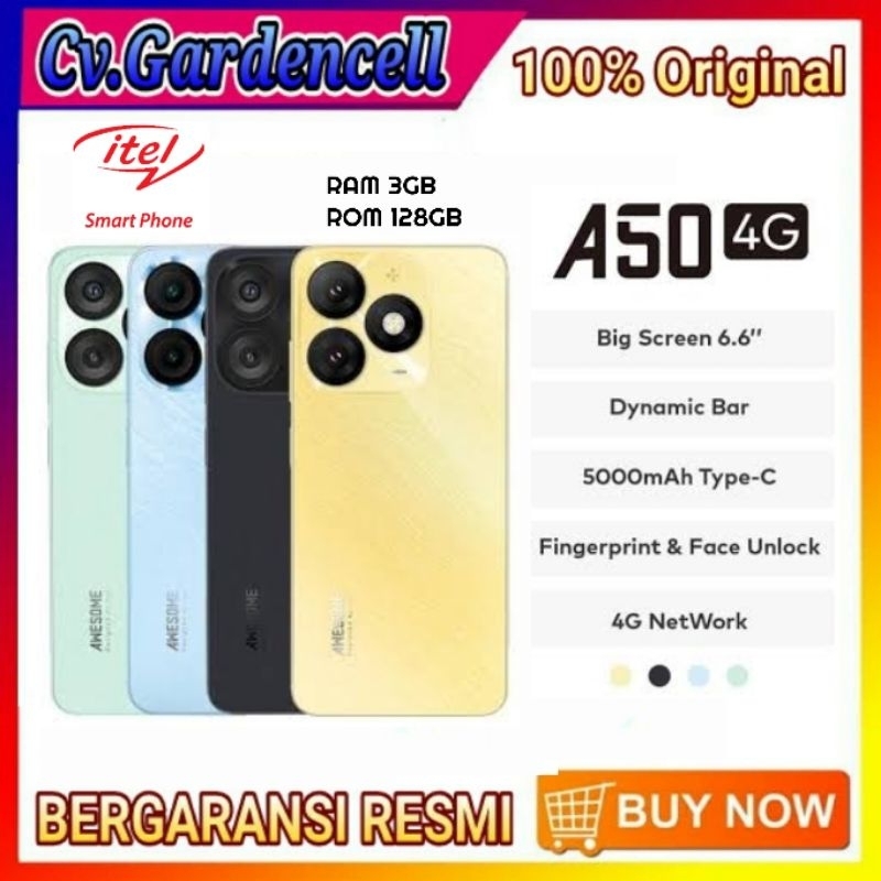 Jual Itel A50 Ram 3/128Gb Garansi Resmi | Shopee Indonesia