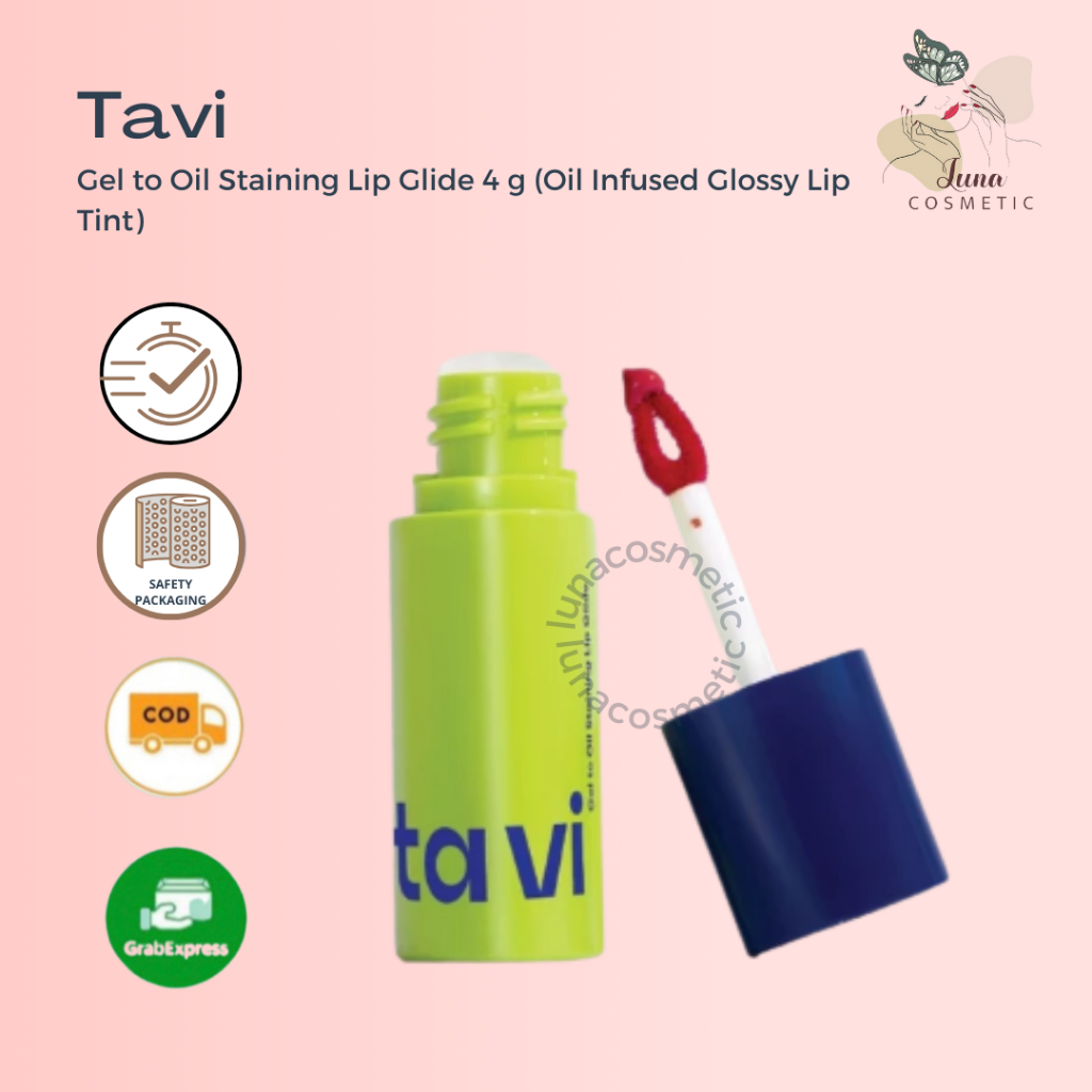Jual NEW! TAVI Gel to Oil Staining Lip Glide 4 g (Oil Infused Glossy Lip Tint) | Shopee Indonesia