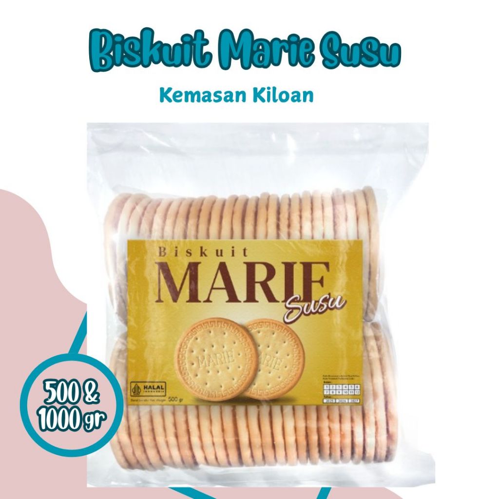 Jual BISKUIT MARIE SUSU 500 Gr, 1000 Gr & ASTOR Biskuit Kemasan Kiloan ...