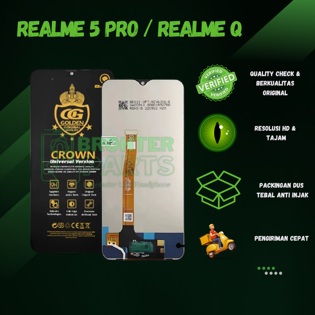 Jual LCD REALME 5 PRO RMX1971 REALME Q TOUCHSCREEN FULLSET COMPLETE ...