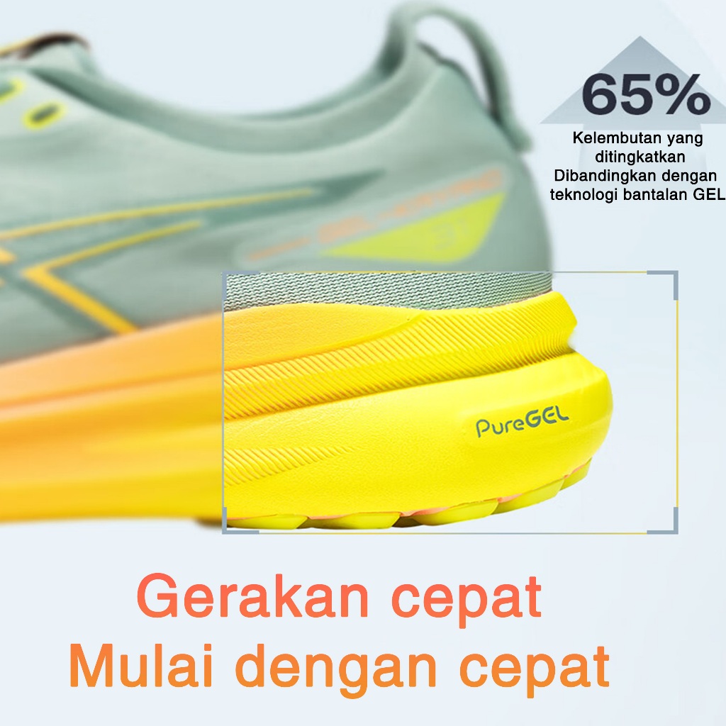 Jual New Cod Asics Gel-Kayano 31 Sepatu Lari Running Light Black Men ...