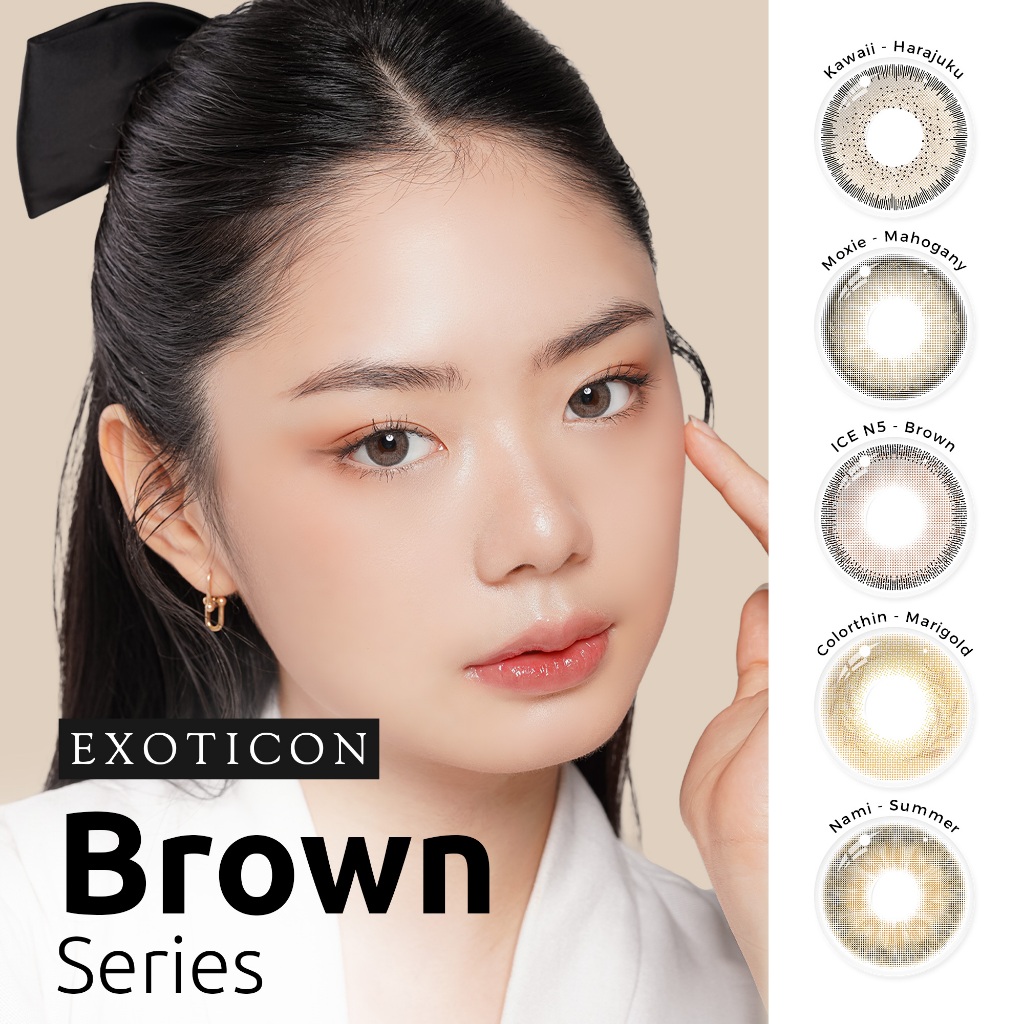 Jual Exoticon Softlens Brown Series II | Soflens Cokelat | Soflens ...
