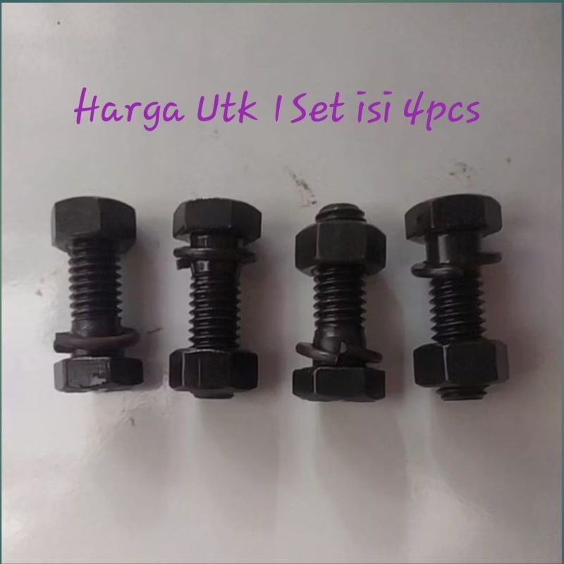 Jual Baut Roda + 1 Ring Pir Kunci 19 Traktor Sawah ASLI BAJA 8.8 (Harga ...