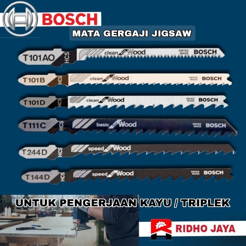 Jual Mata Jigsaw BOSCH T 101AO / T 101B / T 111C Triplek Kayu Jig Saw ...