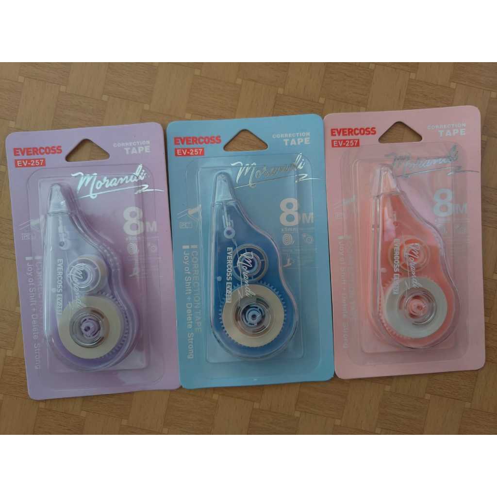 Jual Correction Tape Tipex Kertas 8 Meter Evercoss EV-257 | Shopee ...
