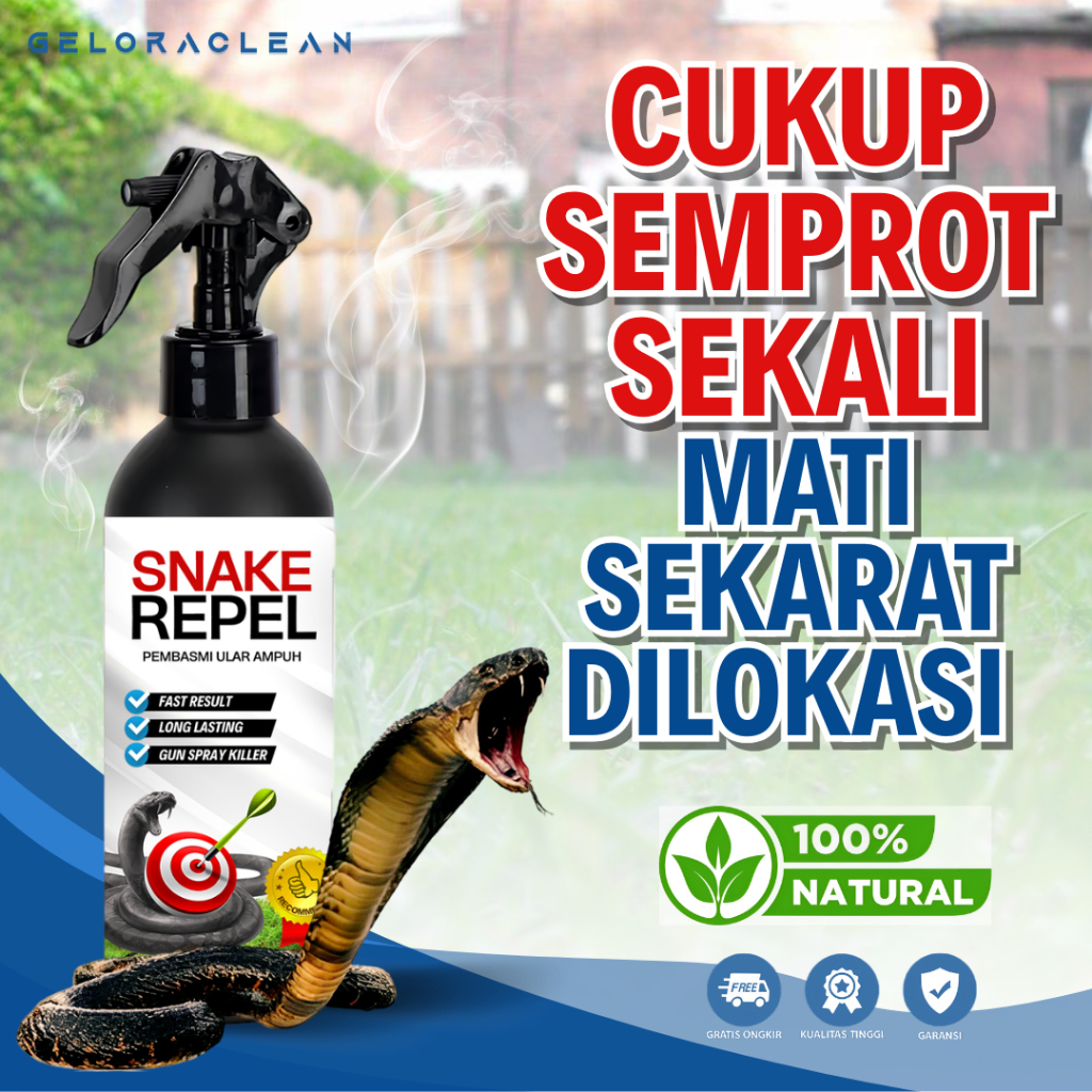 Jual SNAKE REPEL ANTI ULAR PEMBASMI ULAR AMPUH CUKUP 1 SEMPROT ULAR ...