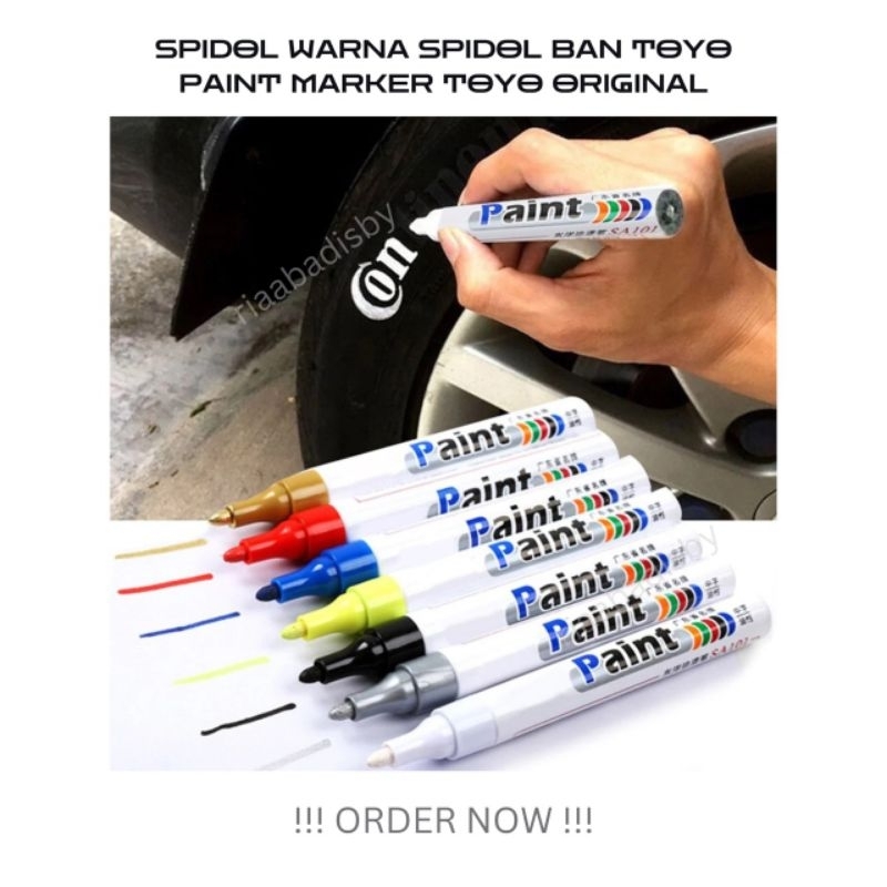 Jual Spidol Warna Spidol Ban TOYO Paint Marker Toyo Original ...