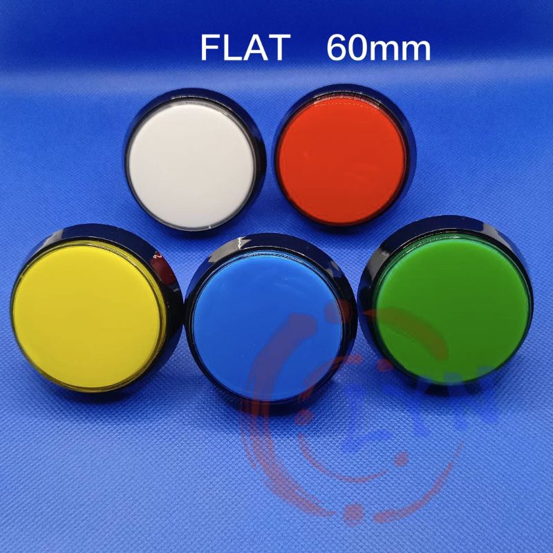 Jual Tombol FLAT RATA Sedang MEDIUM 6cm 60mm Arcade DingDong Quiz Push ...