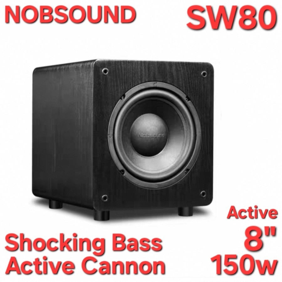 Jual NOBSOUND SW80 ACTIVE Subwoofer 8" Speaker with Power Amplifier ...