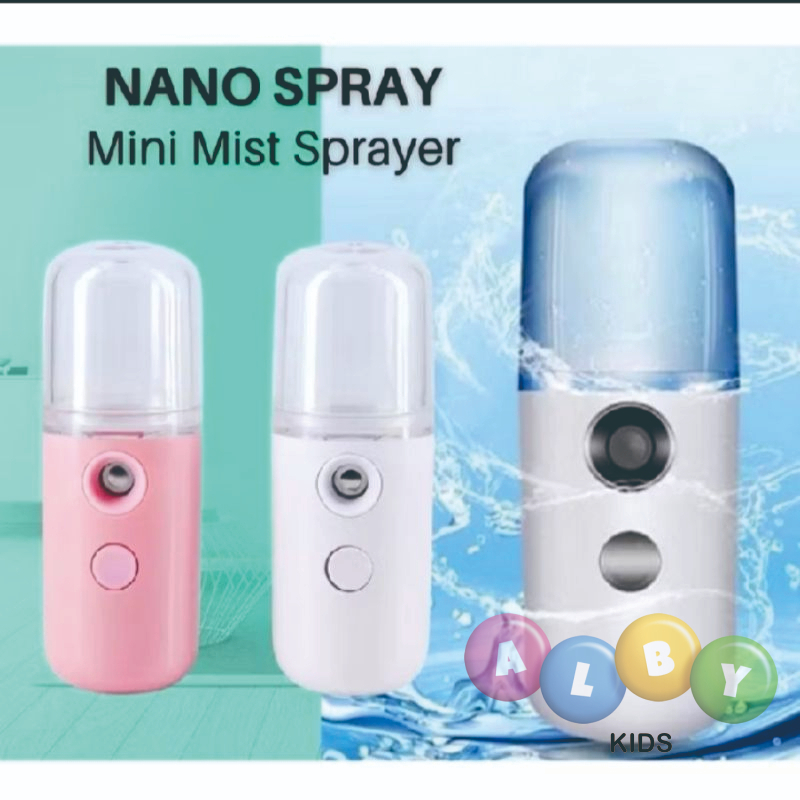 Jual Nano Spray Portable Mini Mist Sprayer USB Rechargeable Pelembab Perawatan Wajah, Model dn ...