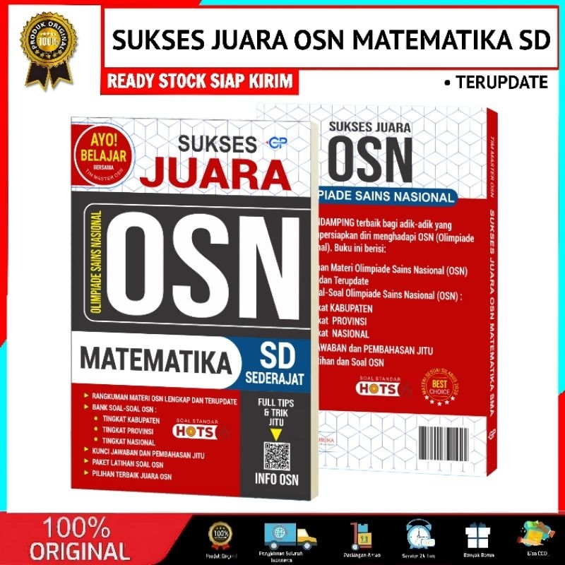 Jual BUKU OSN MATEMATIKA SD | SUKSES JUARA OLIMPIADE SAINS NASIONAL MATEMATIKA SD, Full Tips ...