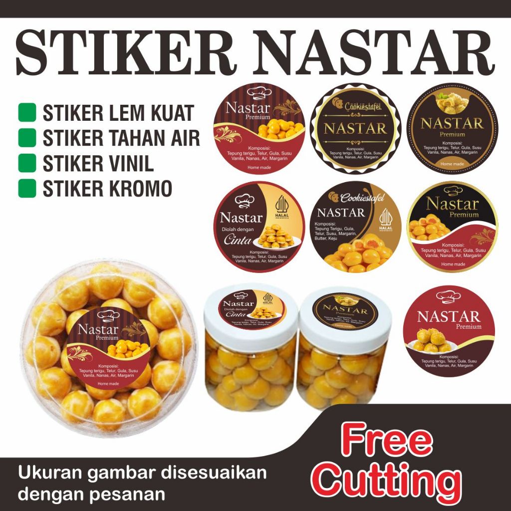 Jual STIKER LABEL NASTAR / STIKER LABEL TOPLES / STIKER LABEL MAKANAN ...
