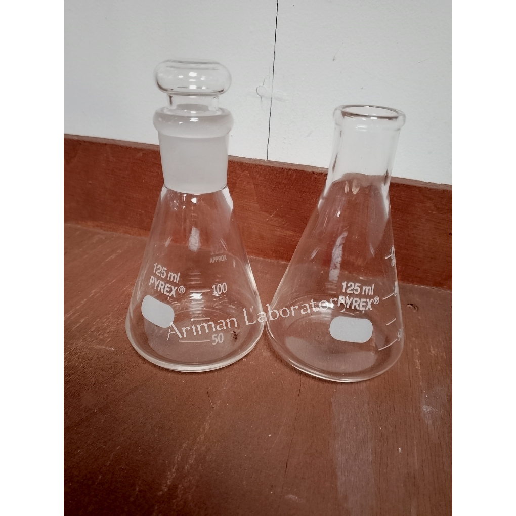 Jual Erlenmeyer 125 ml Rim, Asah & Tutup Asah | Shopee Indonesia