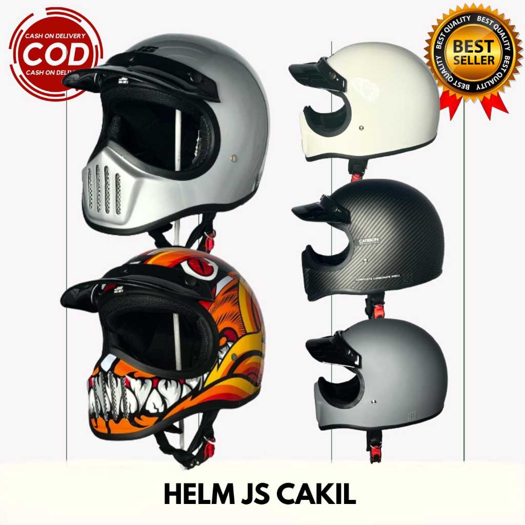Jual Helm JS Full Face CAKIL/Sudah SNI/Helm Keren/Helm Ganteng/Helm ...