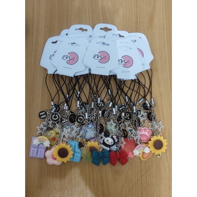 Jual Strap Gantungan Hp Enamel Huruf Hitam | Shopee Indonesia