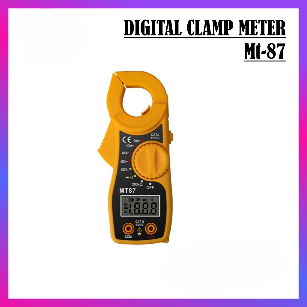Jual Digital Clamp Meter MT87 Tang Ampere Multimeter MT-87 Kabel Tester ...