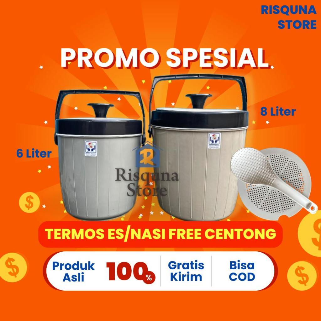 Jual Termos Nasi 6 Liter - Termos Es / Rice Bucket / Ice Bucket 6L Free ...