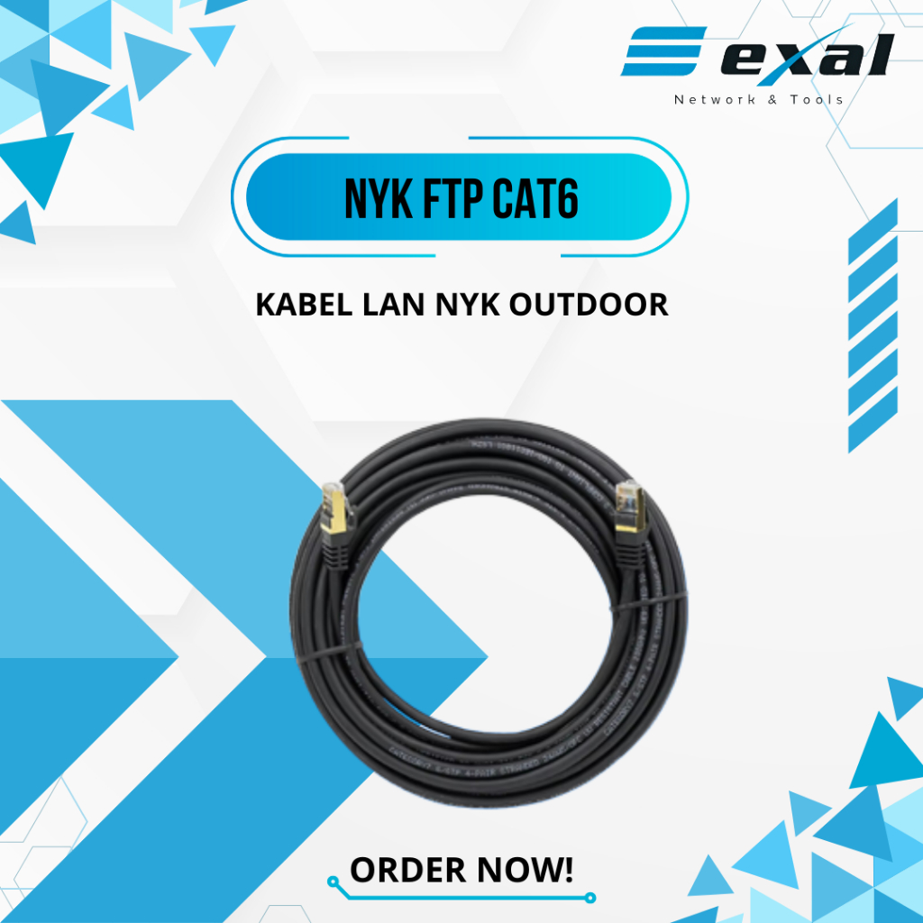 Jual Kabel LAN NYK FTP Outdoor CAT6 15m,20m,25m,30m | Shopee Indonesia