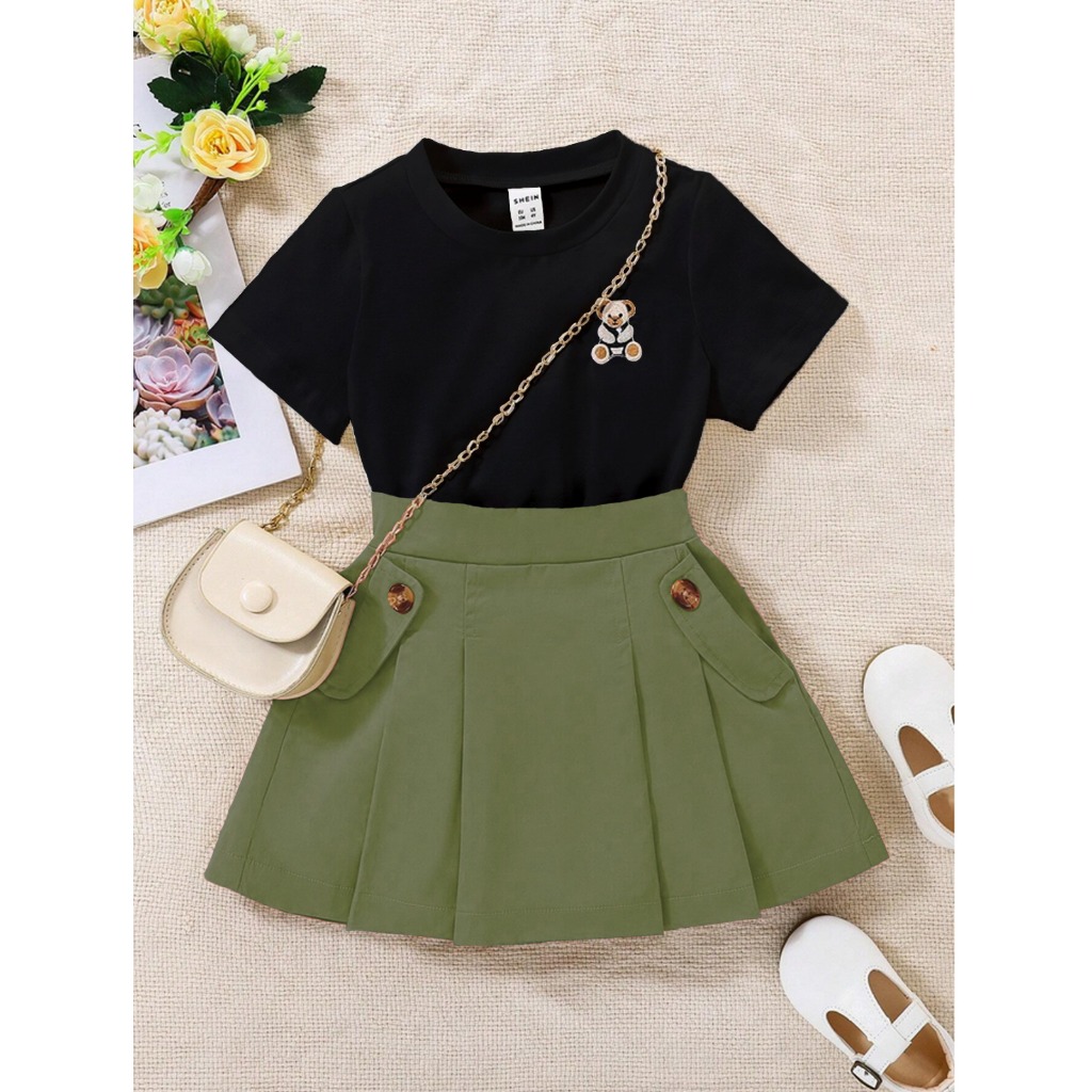 Jual D4 SETELAN ROK ANAK PEREMPUAN NADIA R139 | Shopee Indonesia