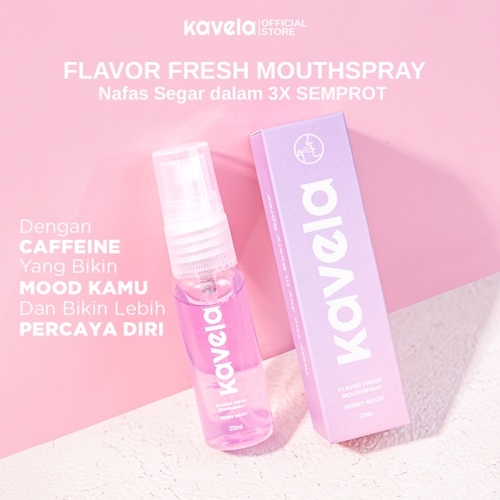 Jual KAVELA Flavor Fresh Berry Mood Mouth Spray - Mouth Spray Mulut ...