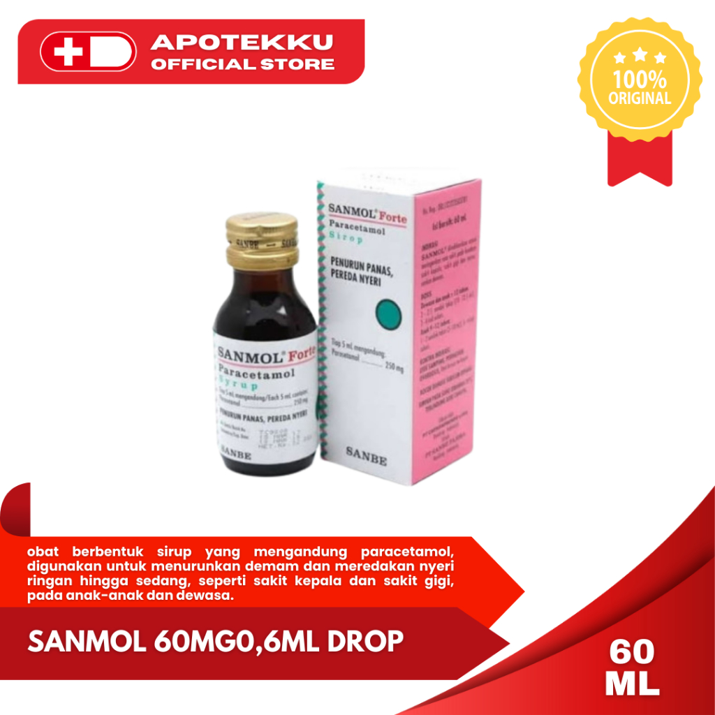 Jual SANMOL FORTE SYR 60ML | Shopee Indonesia