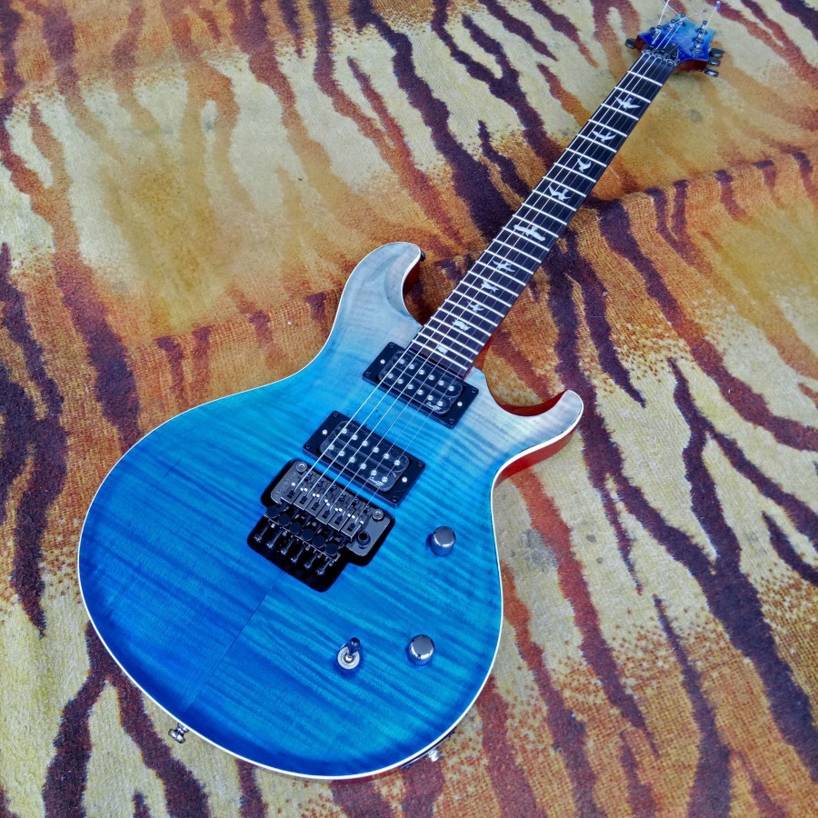 Jual Gitar Elektrik Custom Replika PRS Blue Faded | Shopee Indonesia