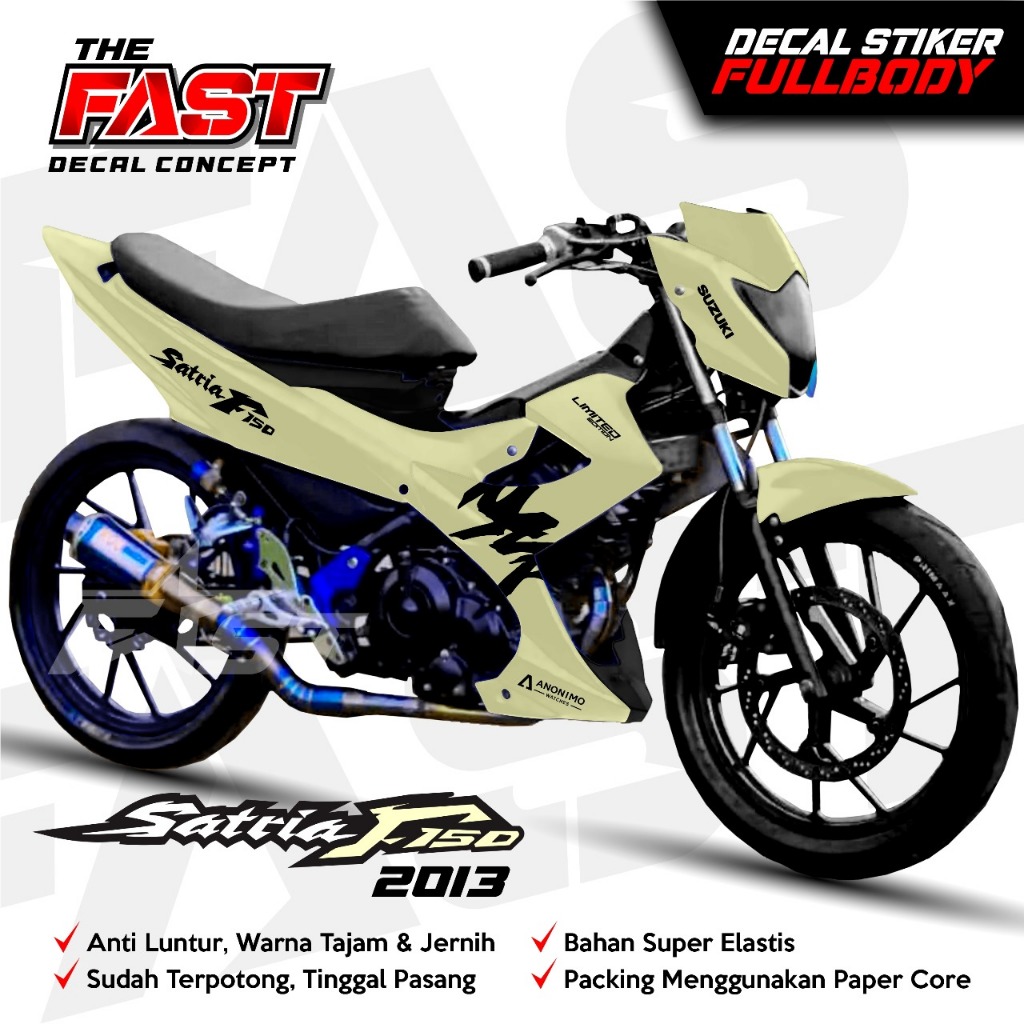 Jual Stiker Decal Full Body Suzuki Satria Fu Karbu Facelift 2013 Desain ...