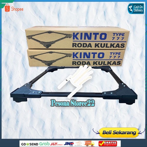 Jual Roda / Alas Kulkas KINTO 777 full besi bisa disetel | Shopee Indonesia