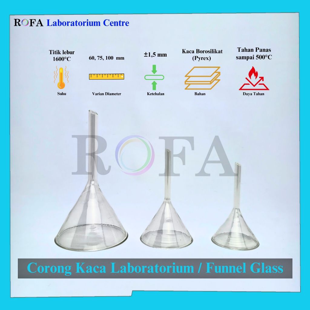 Jual Corong Kaca / Corong Pyrex / Corong Laboratorium / Funnel Glass ...