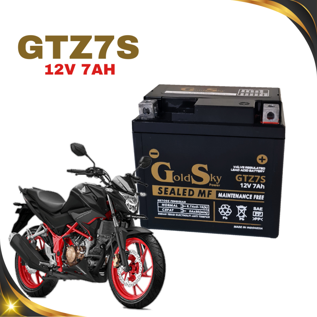 Jual AKI KERING MOTOR CB 150R SONIC CBR 150 CRF 230 SUPRA GTR GTZ7S GTZ6V YTZ6V GS GOLD SKY MF ...