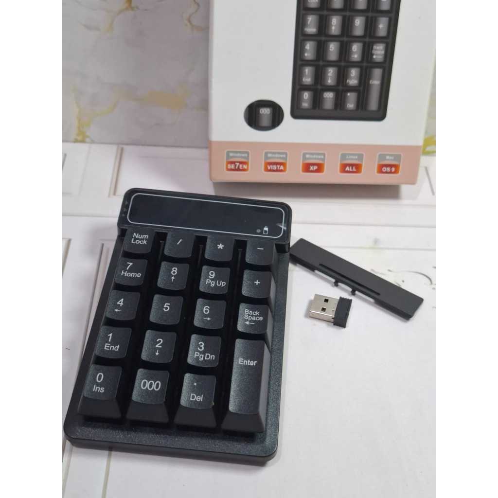 Jual Keyboard angka gaming numeric keypad number pad numpad USB 2.4ghz ...