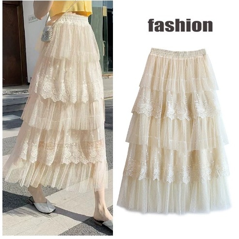 Jual 208 / 571 ROK TUTU BORDIR RAMPLE ROK IMPORT PREMIUM ROK BKK ...