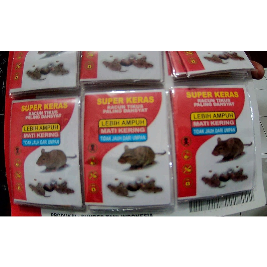 Jual RACUN TIKUS SUPER KERAS SERBUK RACUN TIKUS MATI KERING RENTENGAN ...