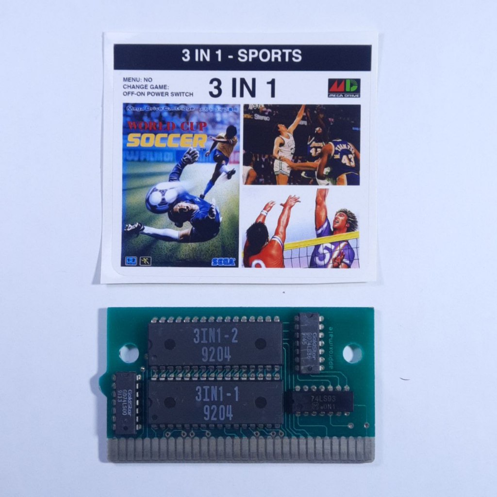 Jual Kaset Sega 3 IN 1 – B Multigame PCB Only IC Chip 16 Bit Genesis Mega Drive Game Jadul ...