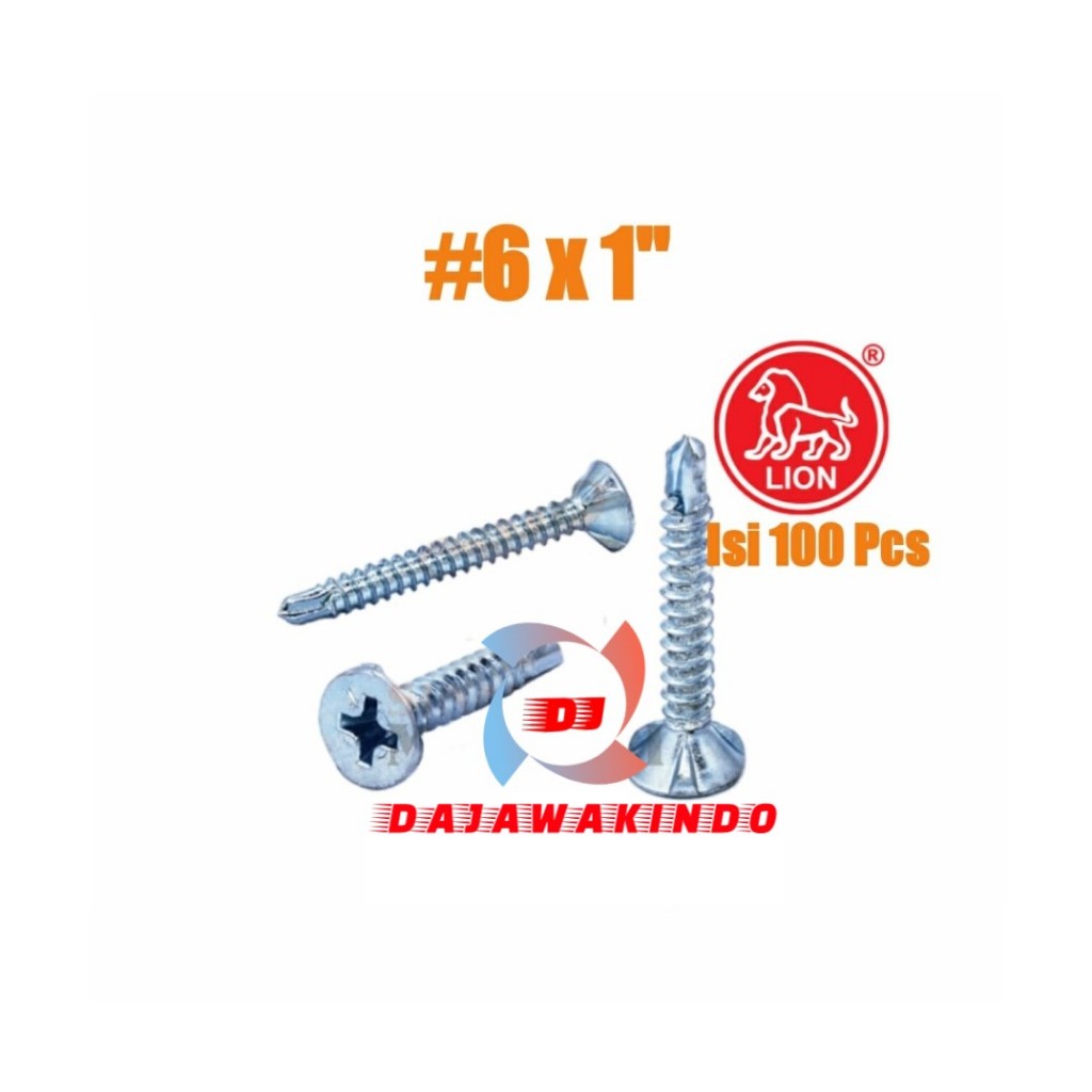 Jual Sekrup SDS FH 6 x 1" / GRC Kalsiboard 6 x 26 / Calci Screw ...