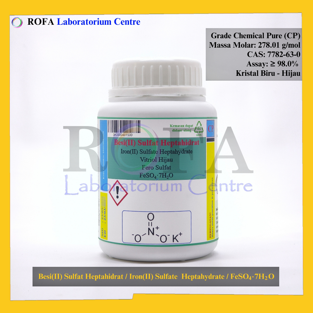 Jual Besi(II) Sulfat Heptahidrat / Iron(II) Sulfate Heptahydrate ...